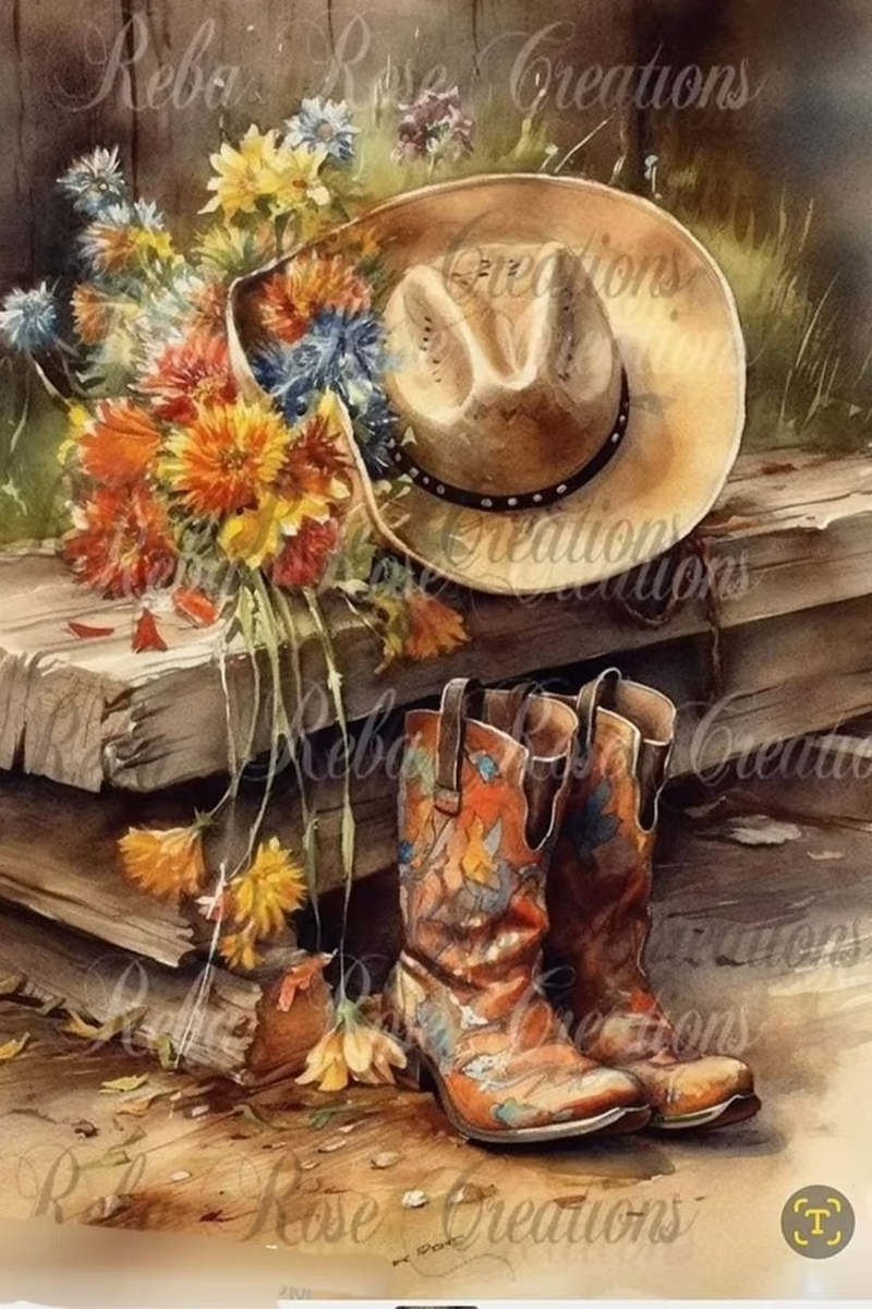Western Days Rice Paper by Reba Rose Creations – My Victorian Heart