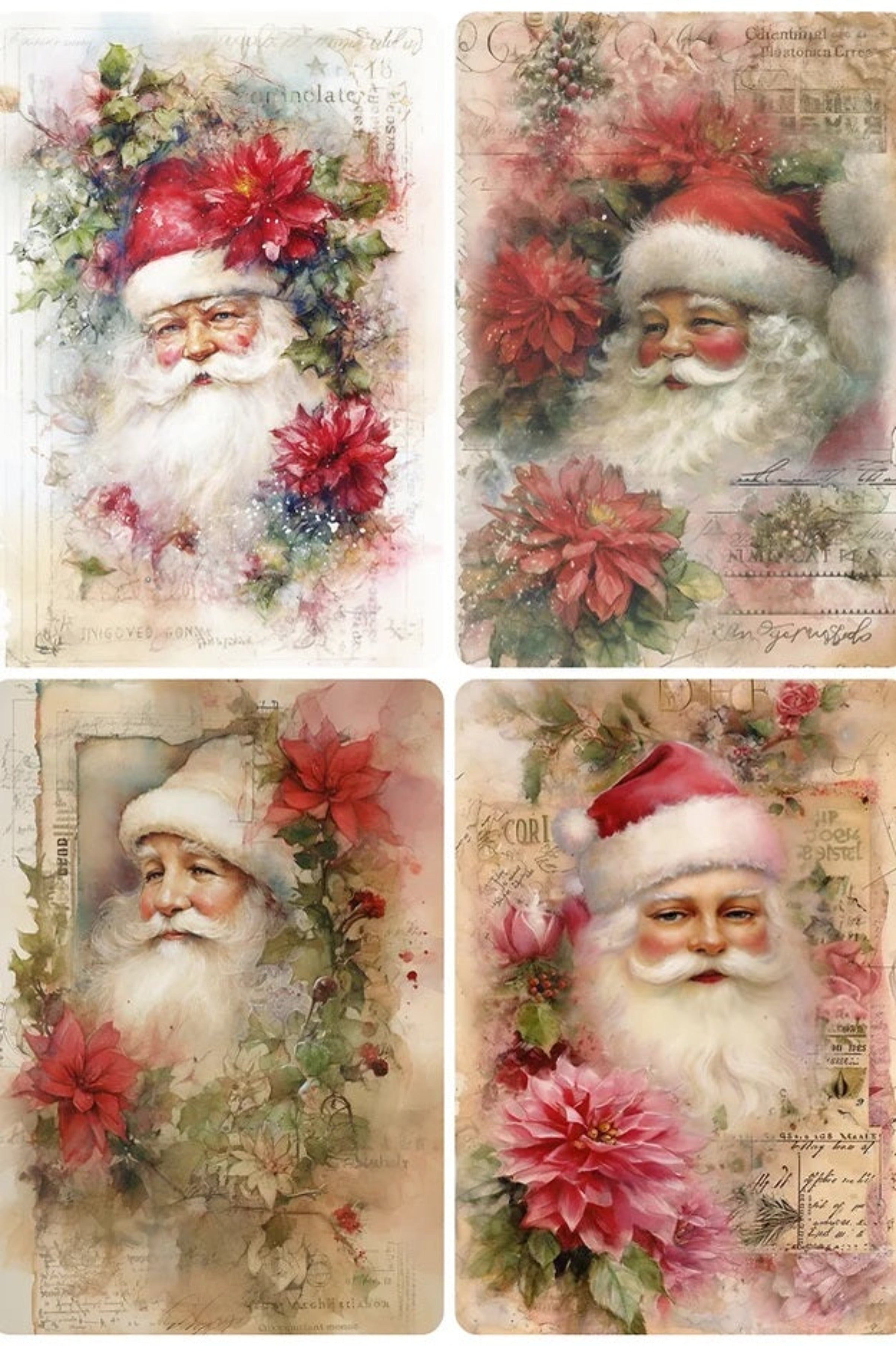 Sweet Santa Rice Paper by Reba Rose Creations – My Victorian Heart