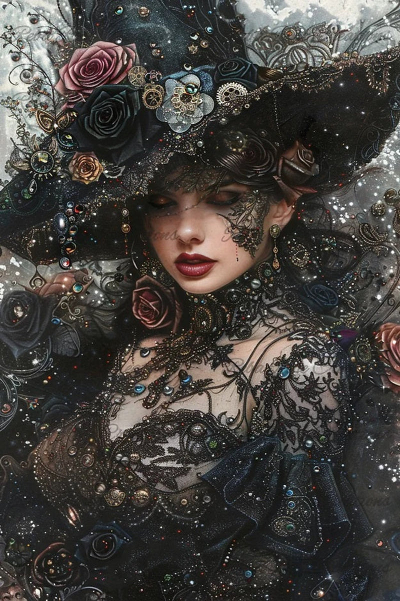 Goth Girl Rice Paper by Reba Rose Creations – My Victorian Heart