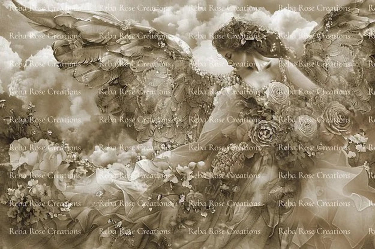 Heavenly Angel Rice Paper by Reba Rose Creations – My Victorian Heart