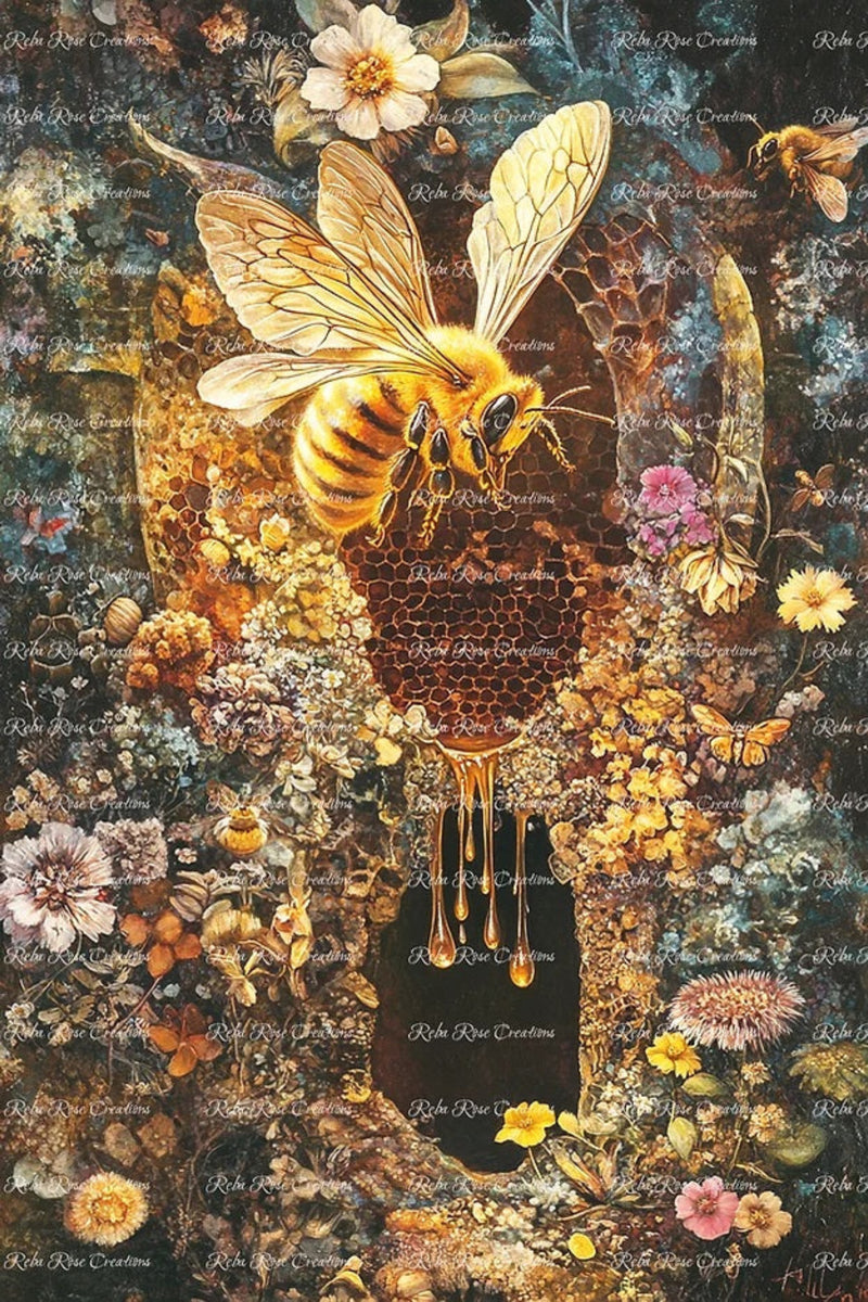 Bee Hive Rice Paper by Reba Rose Creations – My Victorian Heart