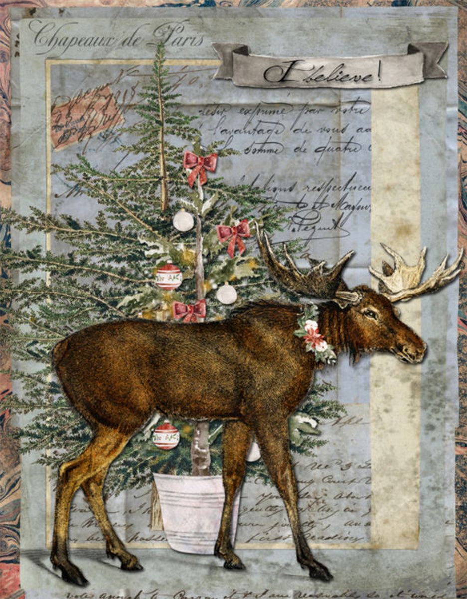 I Believe Moose by Monahan Papers – My Victorian Heart