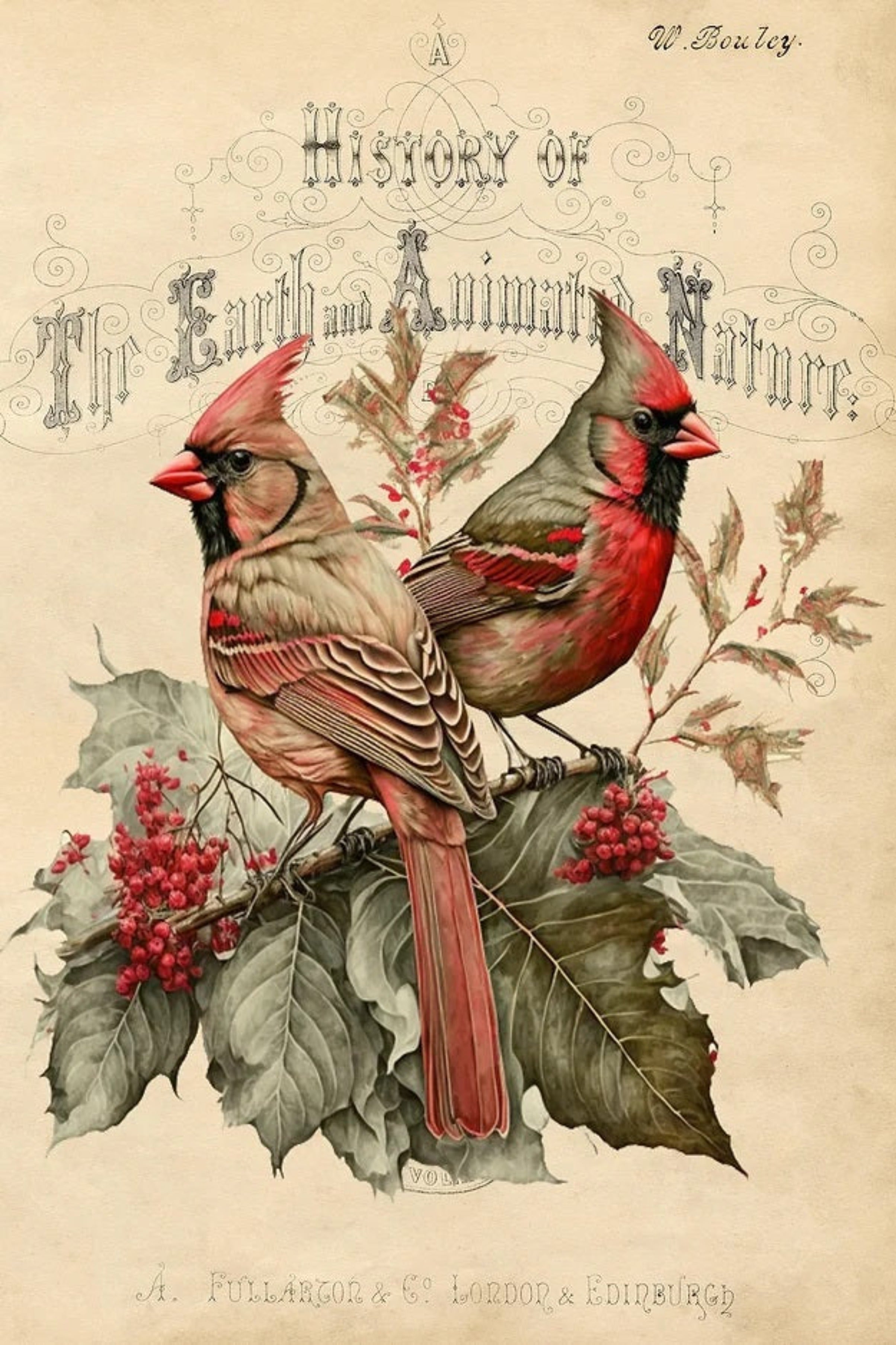 Cardinals Rice Paper by Reba Rose Creations – My Victorian Heart