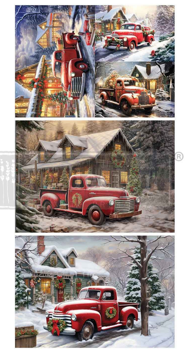 Redesign with Prima Decoupage Fiber Pack Christmas Cargo, 3 Sheets – My ...