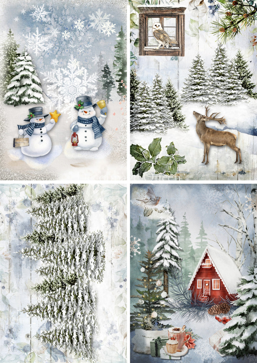 Cozy 4 Pack Rice Paper by Decoupage Queen – My Victorian Heart