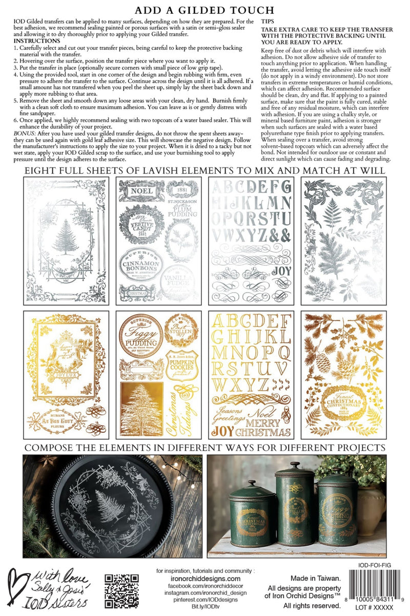 Figgy & Flourish Foil Transfer by IOD, Iron Orchid Designs – My ...