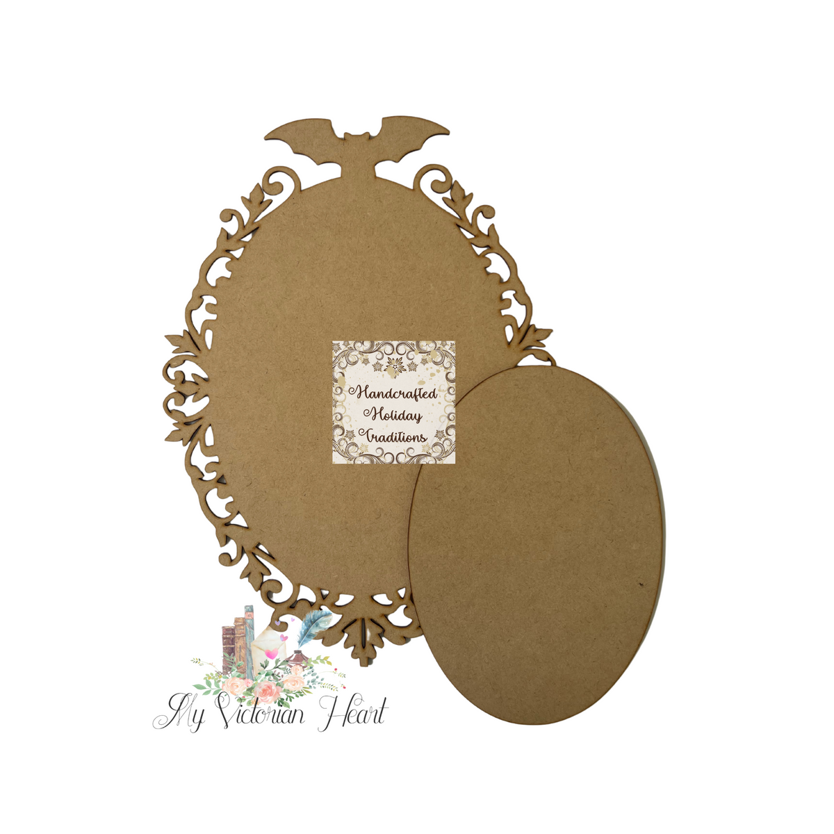 Handcrafted Holiday Traditions MDF Oval Bat Plaque, PLA-0041 – My ...