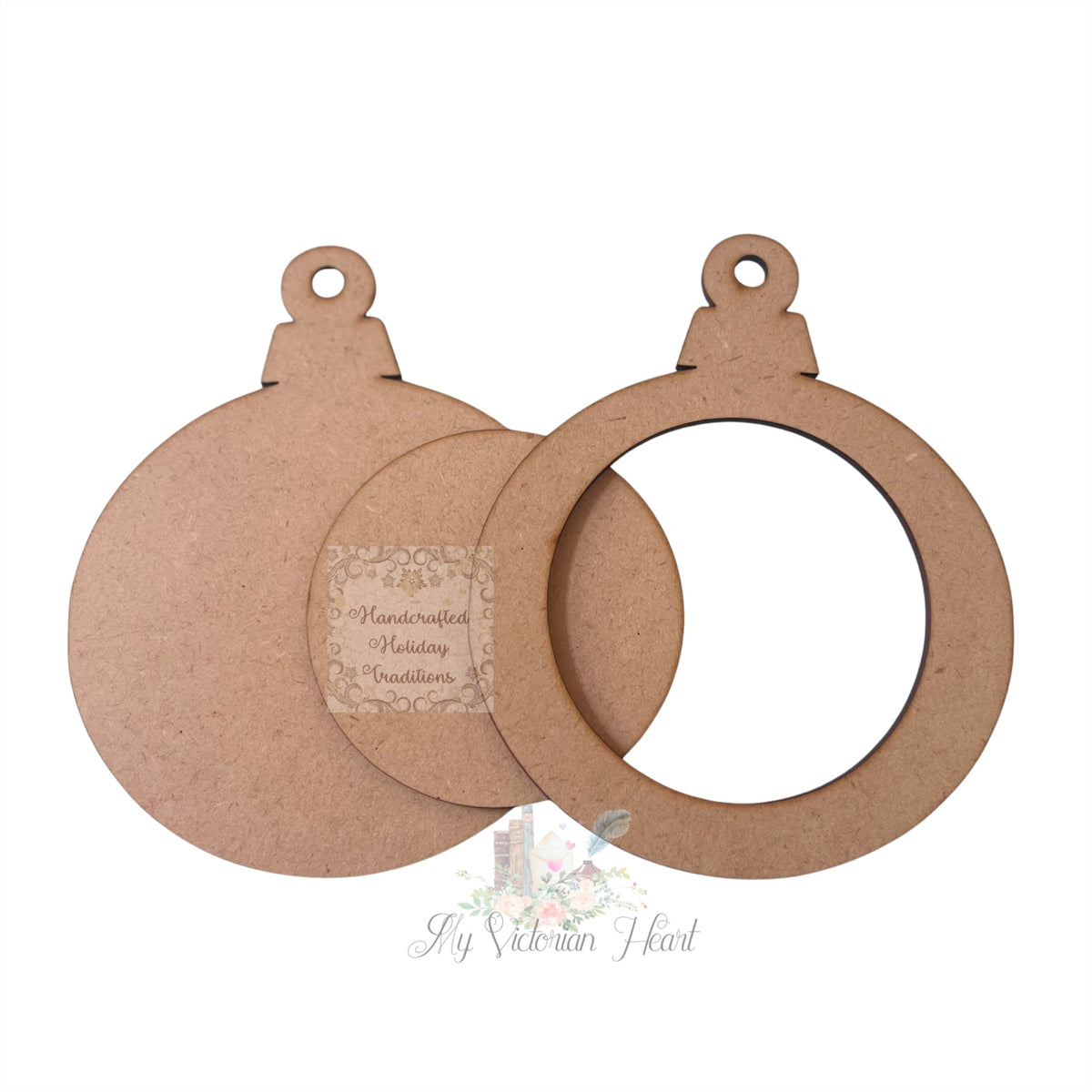 Handcrafted Holiday Traditions MDF Round Ornament Frame – My Victorian ...