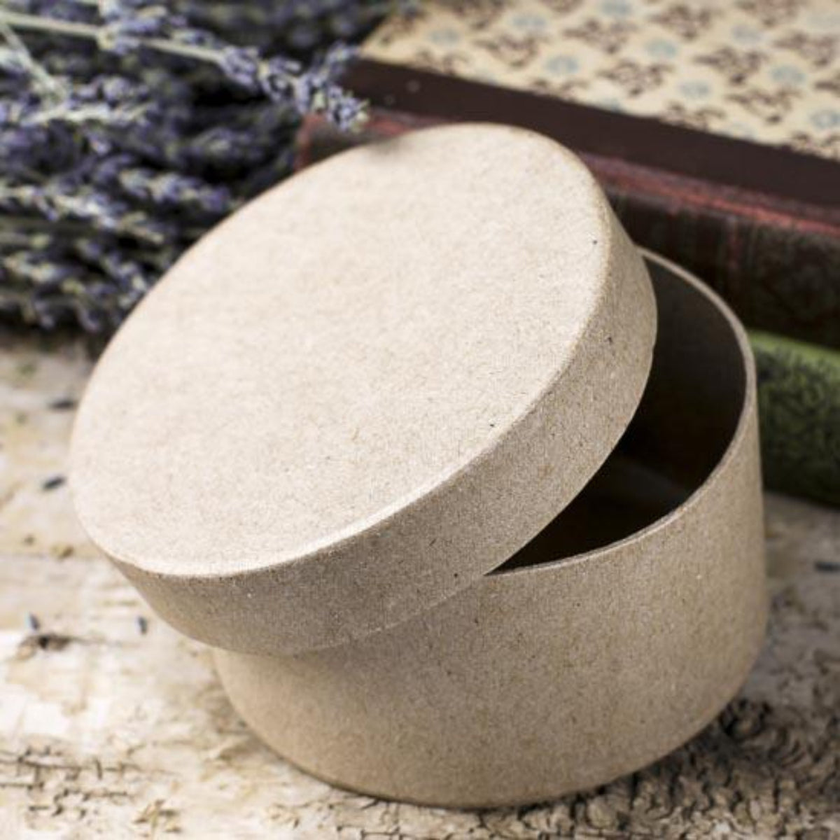 Small Round Paper Mache Box with Lid, 4 inches – My Victorian Heart