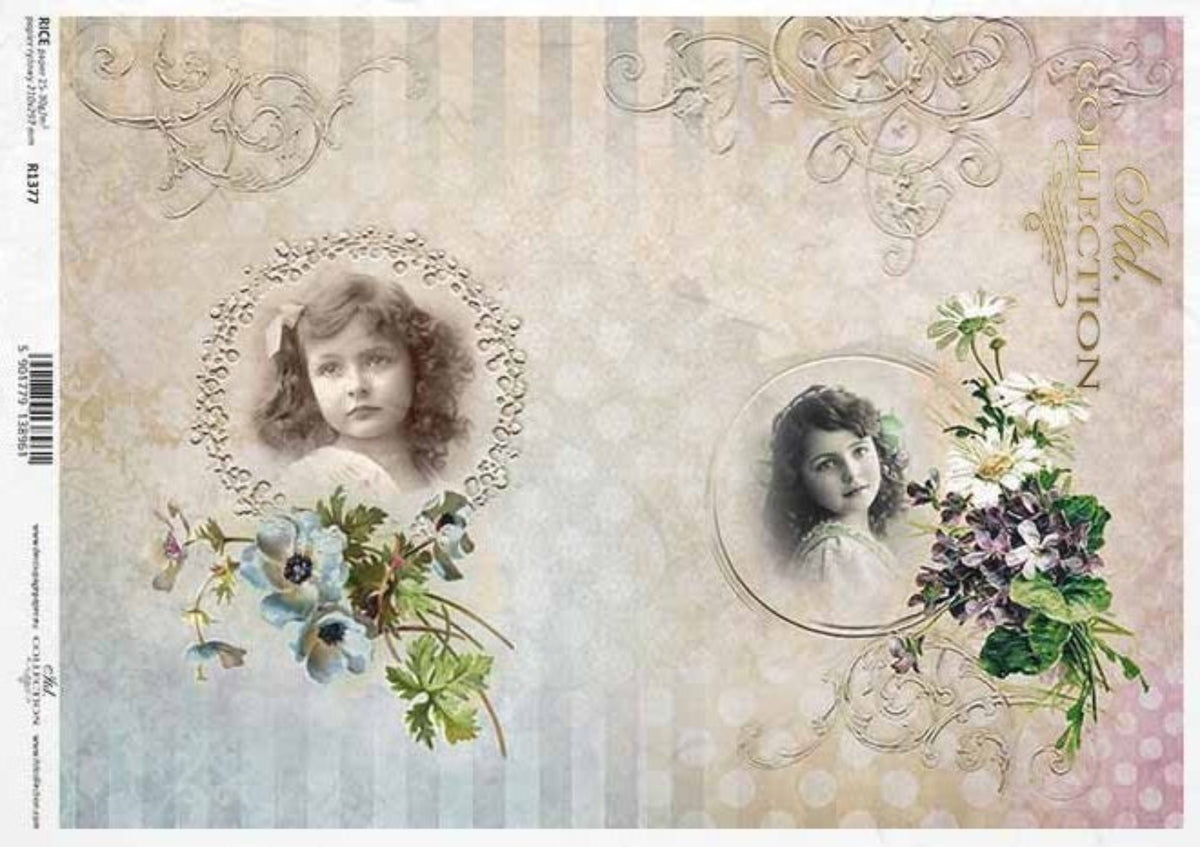 Vintage Darlings Rice Paper by ITD Collection, R1377, A4 – My Victorian ...