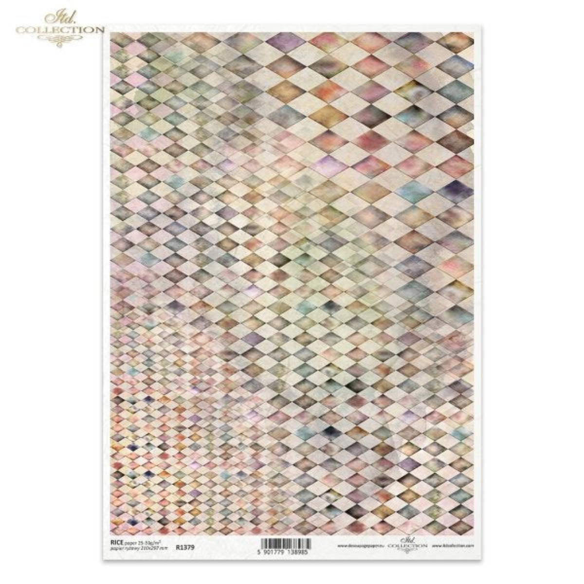 Pastel Mini Harlequin Rice Paper by ITD Collection – My Victorian Heart