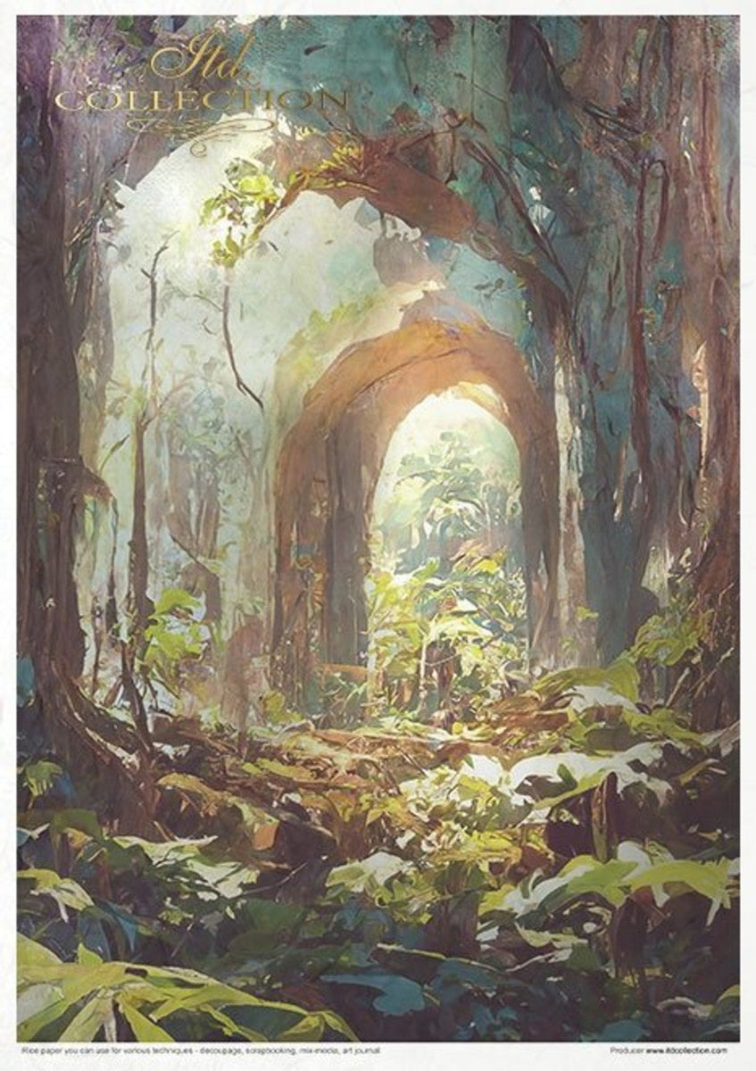 Mysterious Forest Rice Paper Set by ITD Collection, RP045, Pack of 11 ...