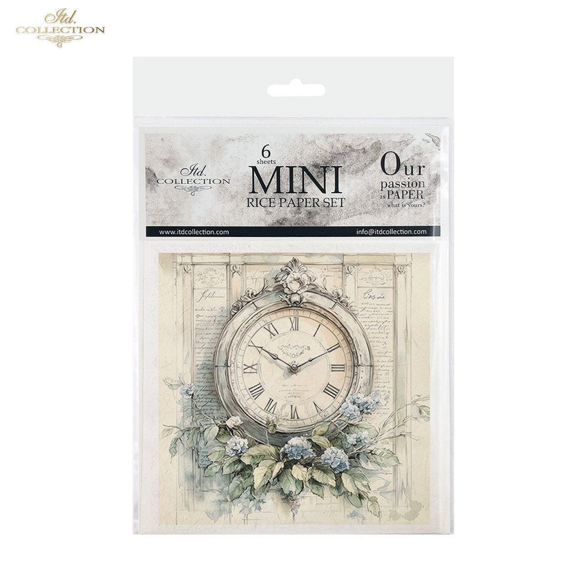 Spring Cottage Clocks Rice Paper Mini Set by ITD Collection – My ...