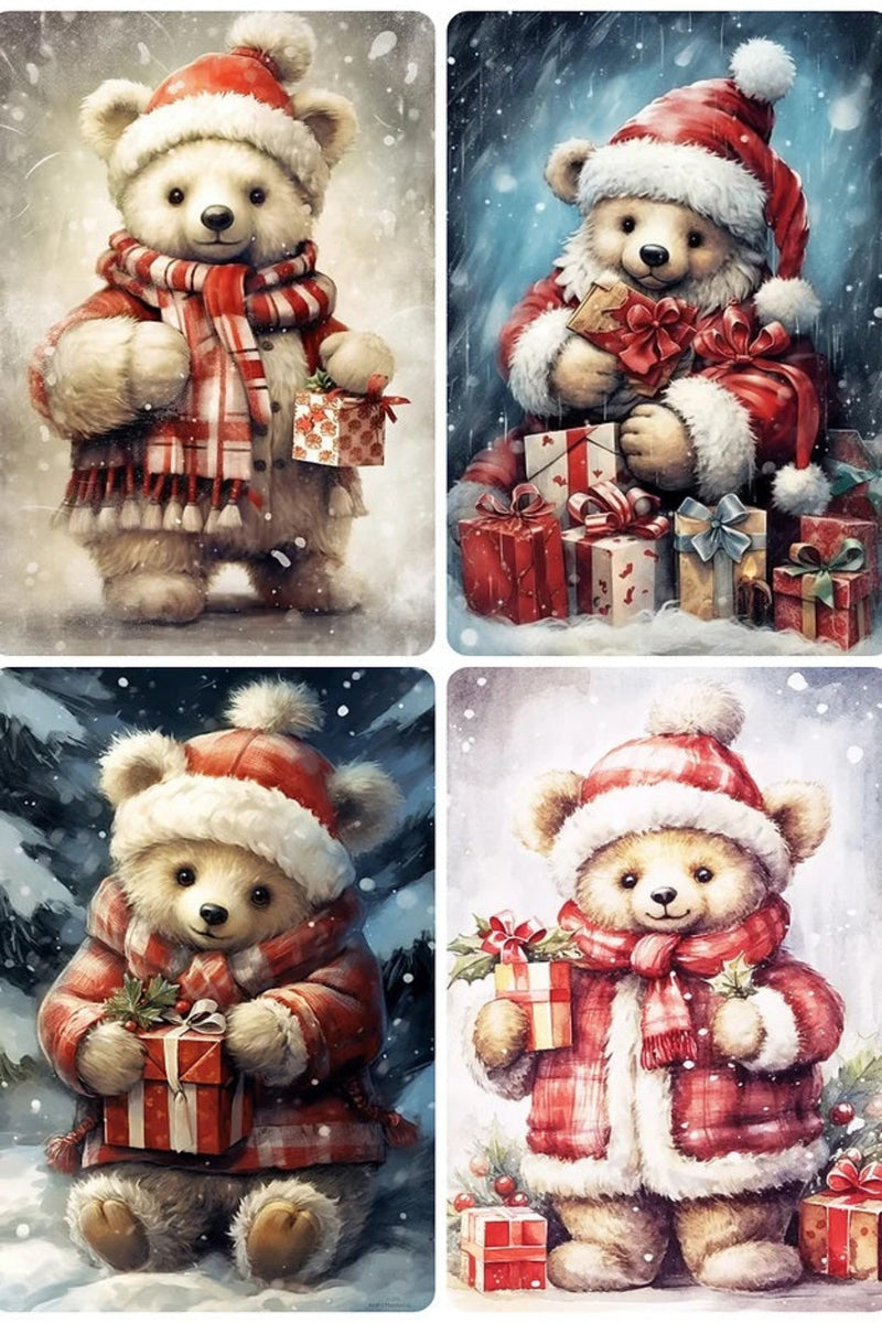 Teddy Bear and Gifts Rice Paper by Reba Rose Creations – My Victorian Heart