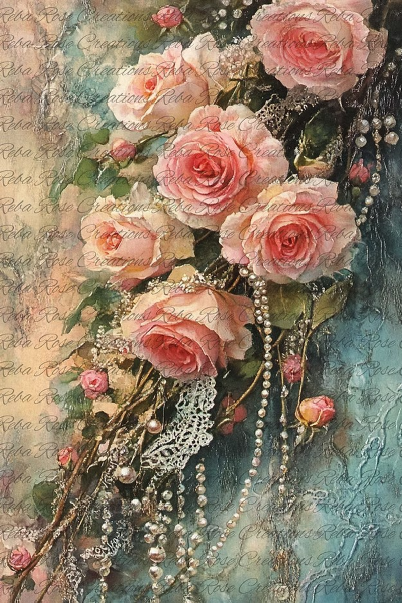 Victorian Roses VP-56 Rice Paper by Reba Rose Creations – My Victorian ...