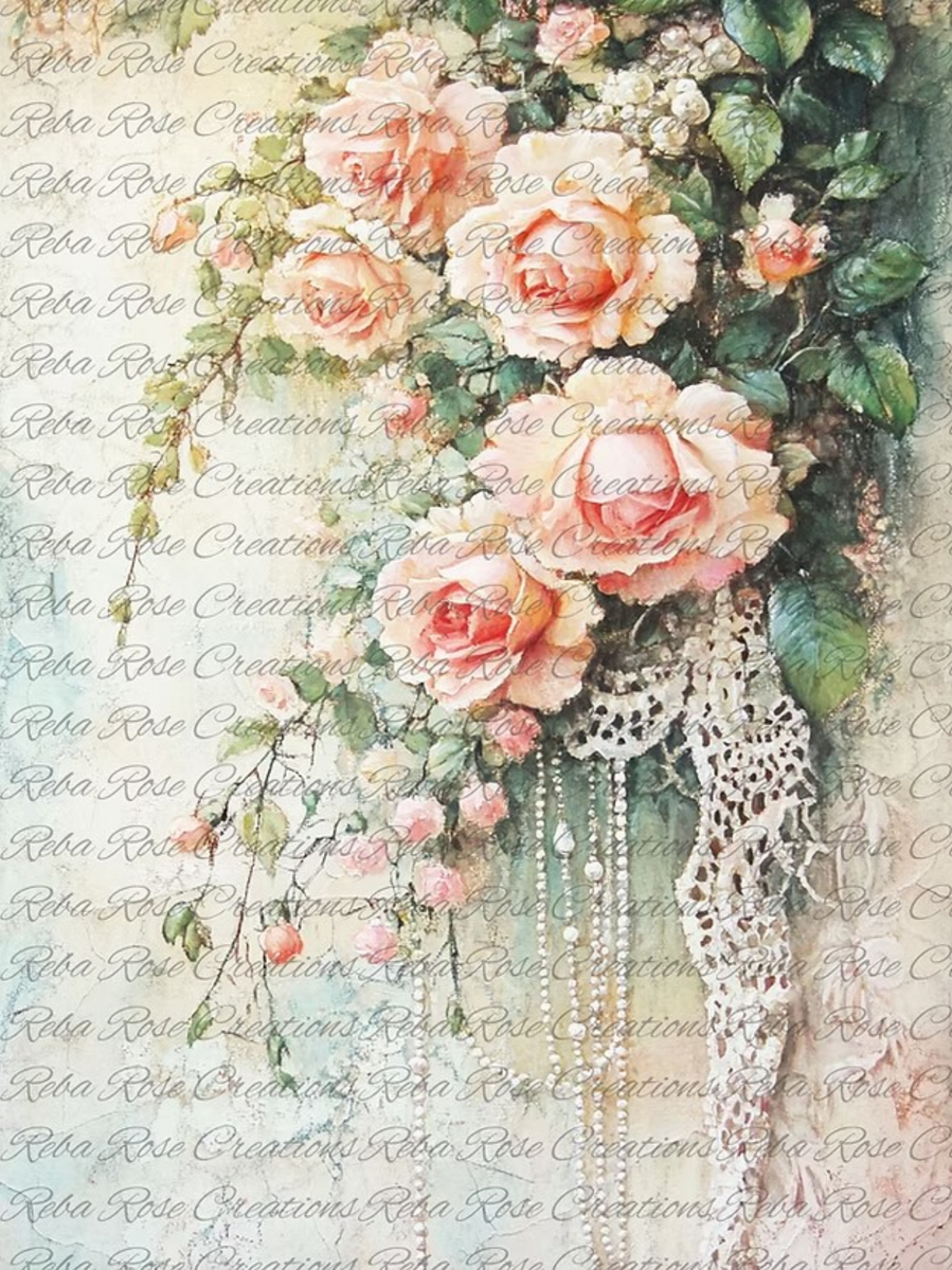 Reba's Roses Rice Paper by Reba Rose Creations – My Victorian Heart