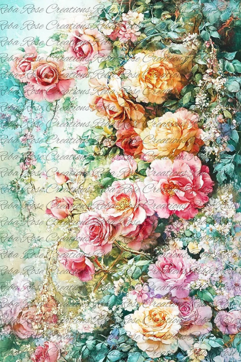 A Motif of Roses Rice Paper by Reba Rose Creations – My Victorian Heart