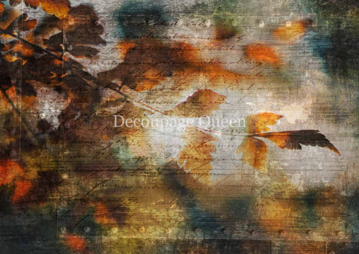 Autumn Leaves Rice Paper by Decoupage Queen – My Victorian Heart