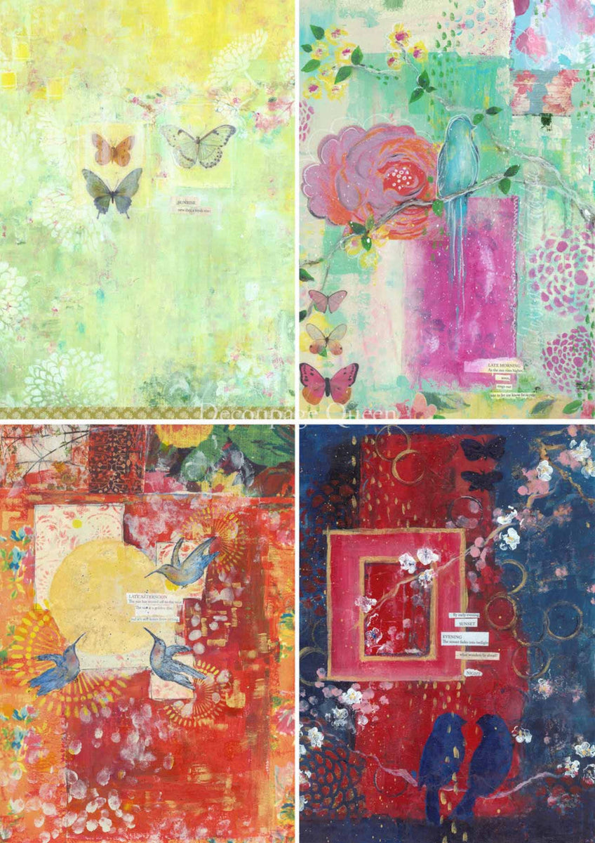 Ellen J Goods Spring 4 Pack Rice Paper by Decoupage Queen – My ...