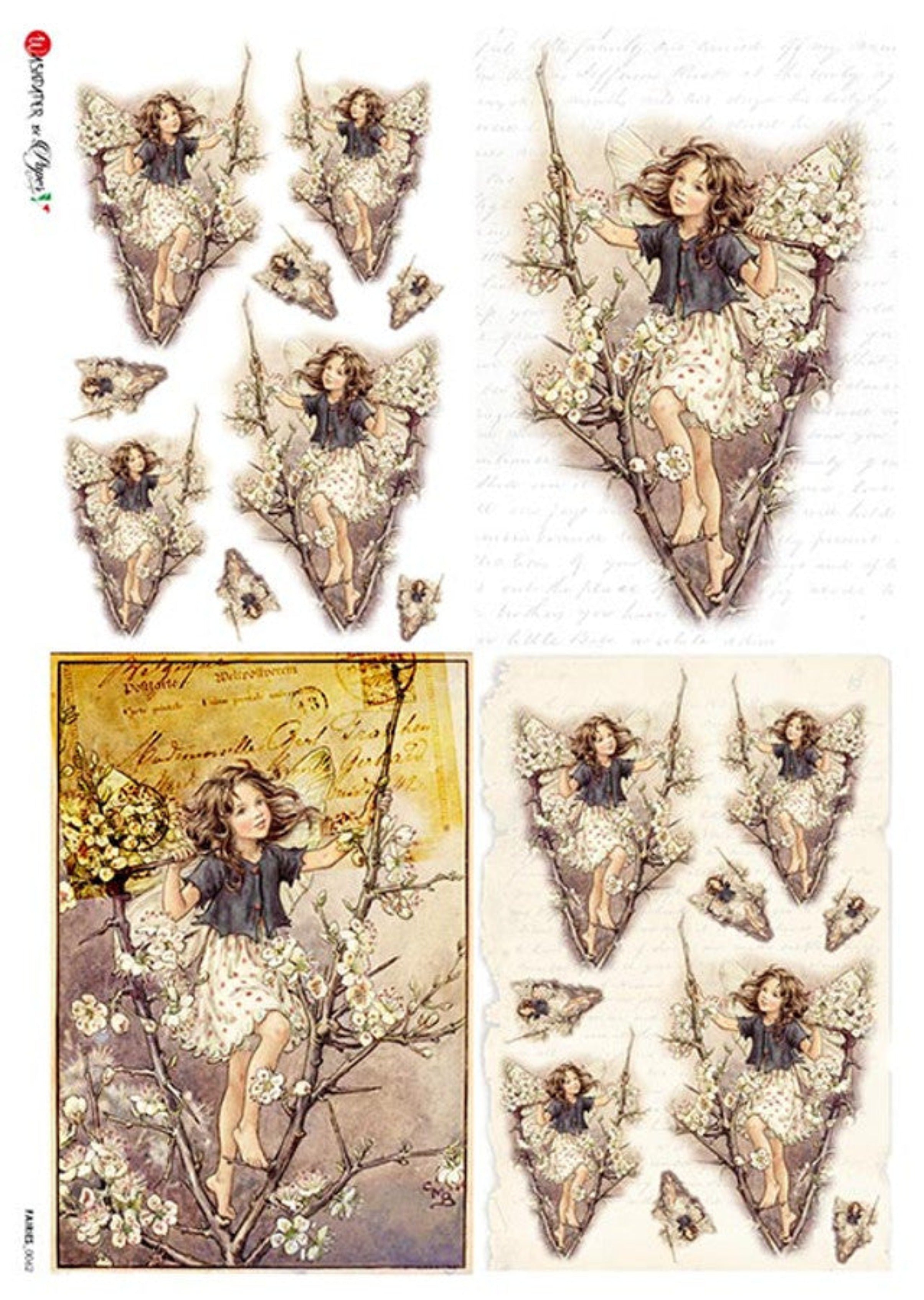 Fairies 0062 Paper Designs Washipaper – My Victorian Heart