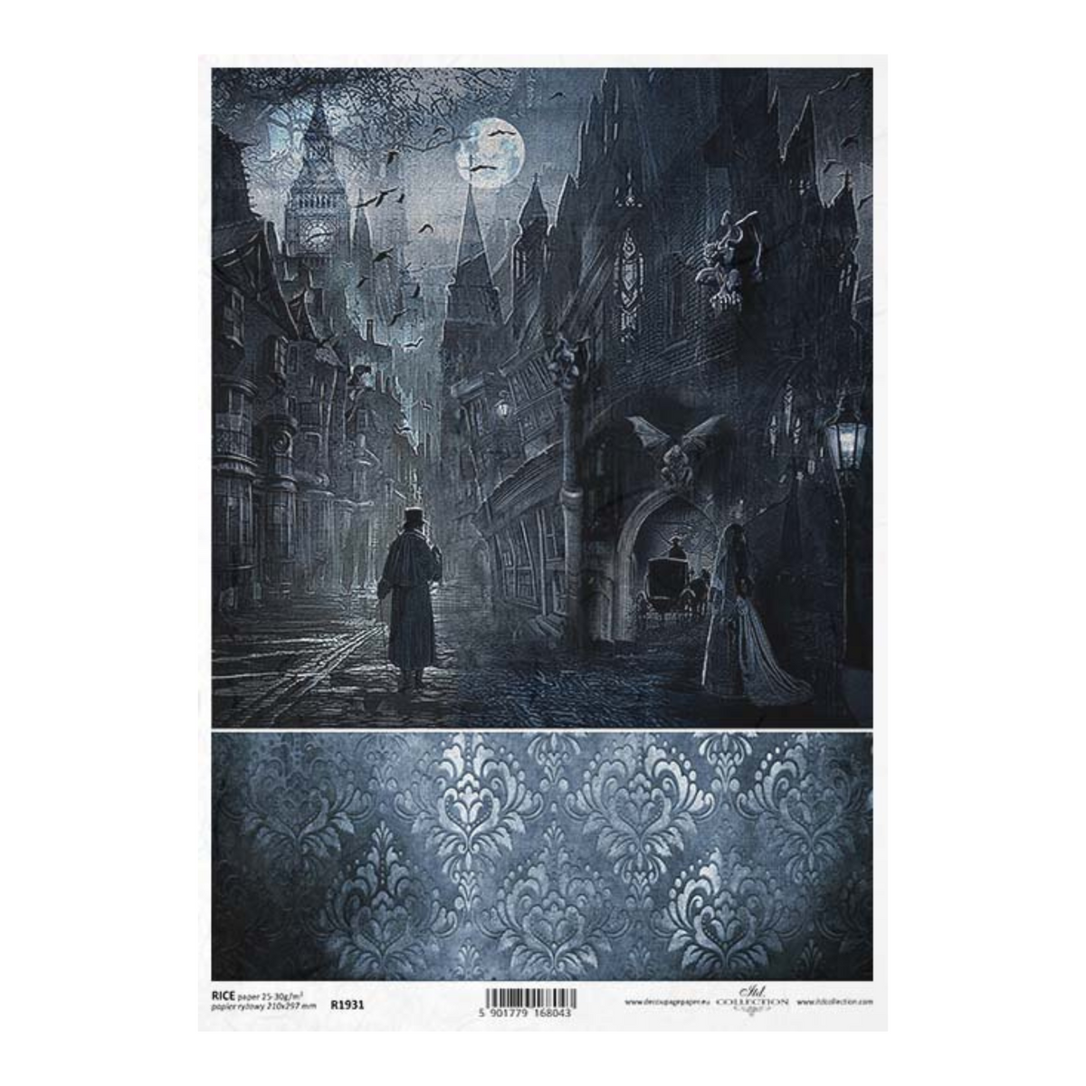 Haunted Wedding Rice Paper by ITD Collection, R1931, Victorian, Gothic ...