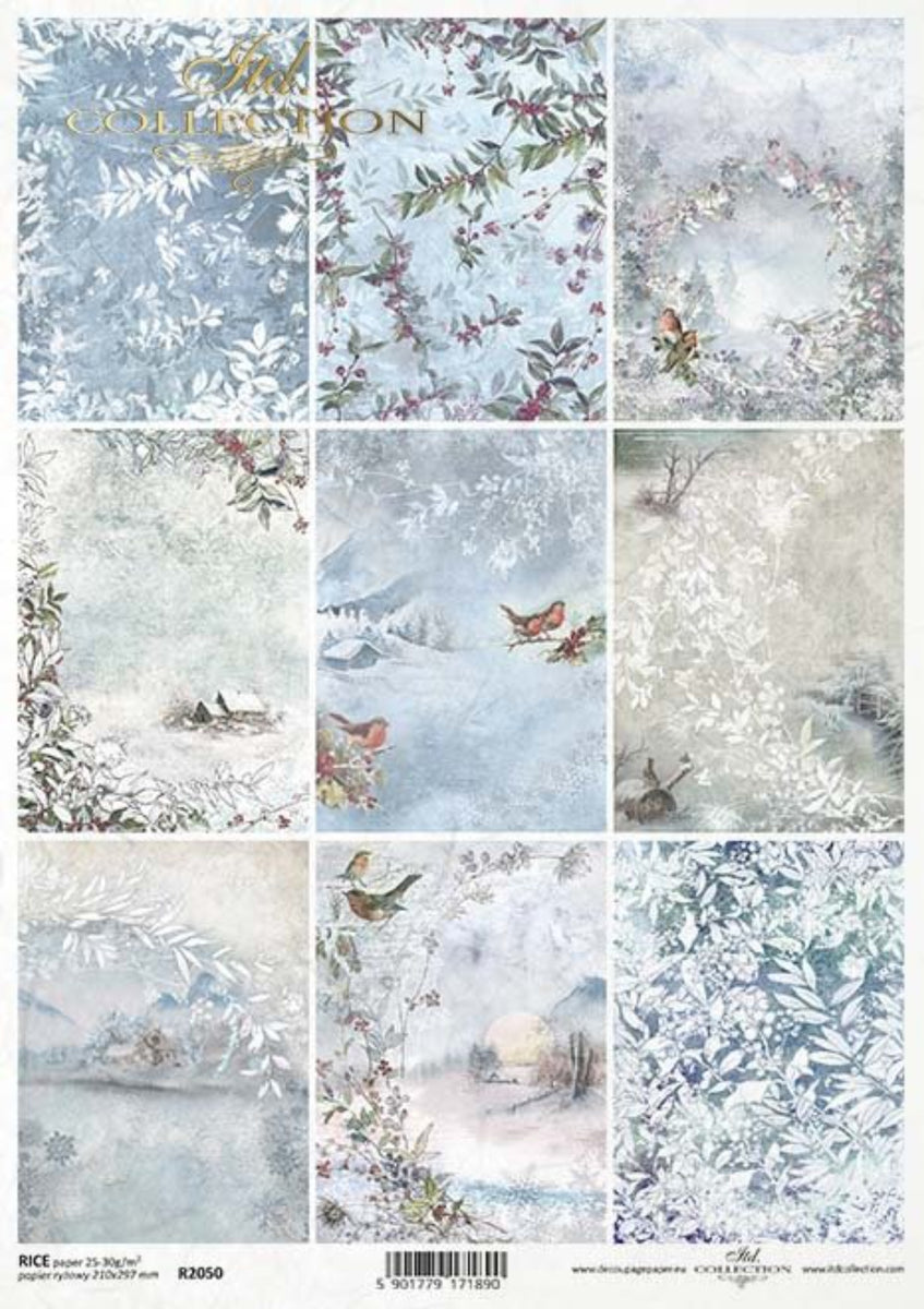 Frosted Scenes 9 Pack Rice Paper by ITD Collection, R2050, A4 – My ...