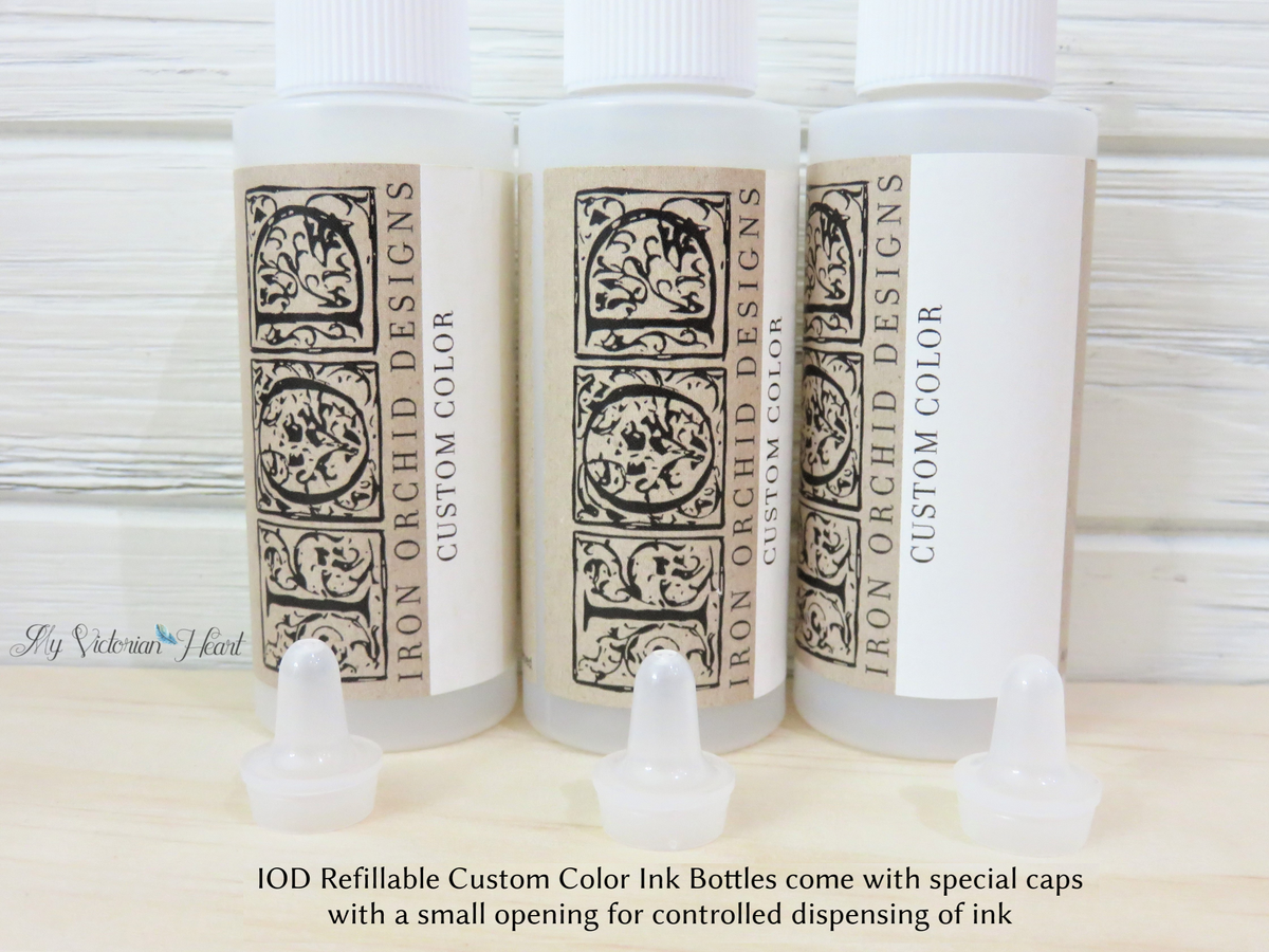IOD Custom Decor Ink Refillable 2oz Bottles, Set of 3 – My Victorian Heart