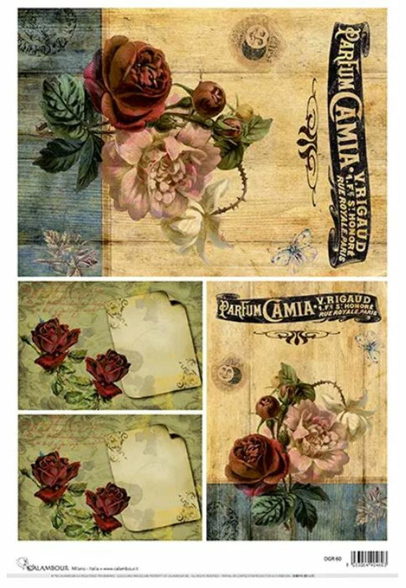 Vintage Roses Decoupage Rice Paper by Calambour Italy – My Victorian Heart